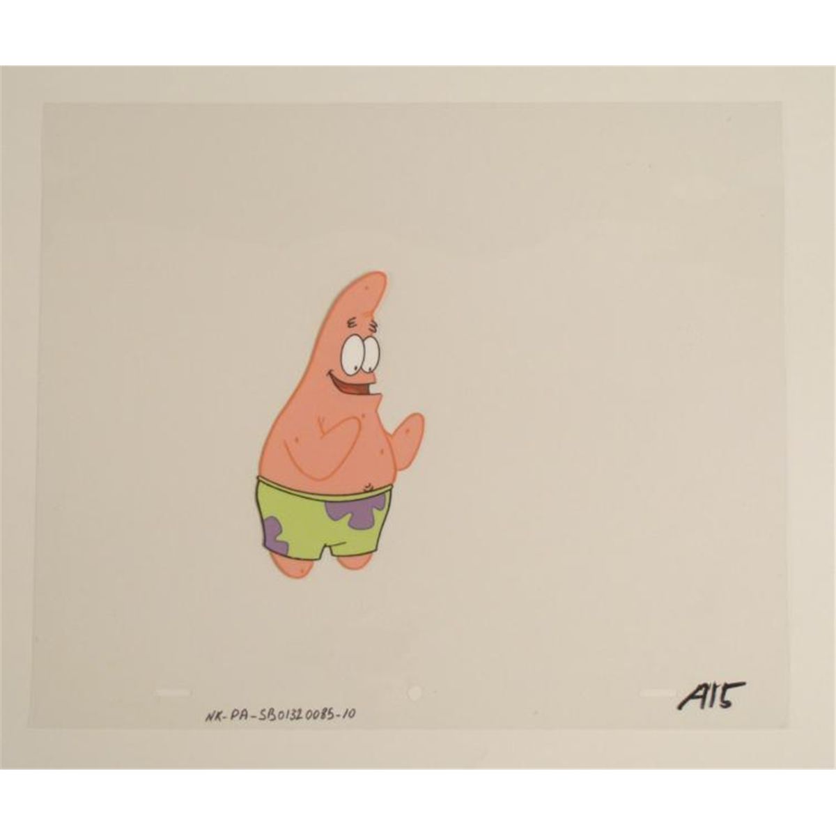 Not Smart Patrick Original SpongeBob Art Cel Animation