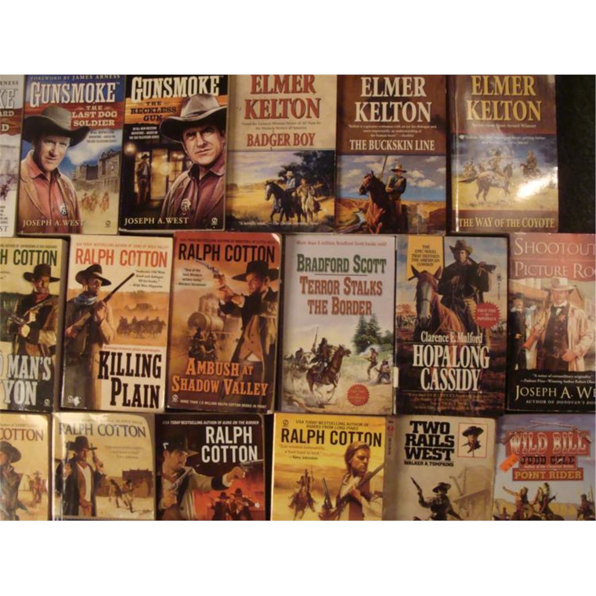 42 Western Fiction Books :Cotton Gunsmoke Miller