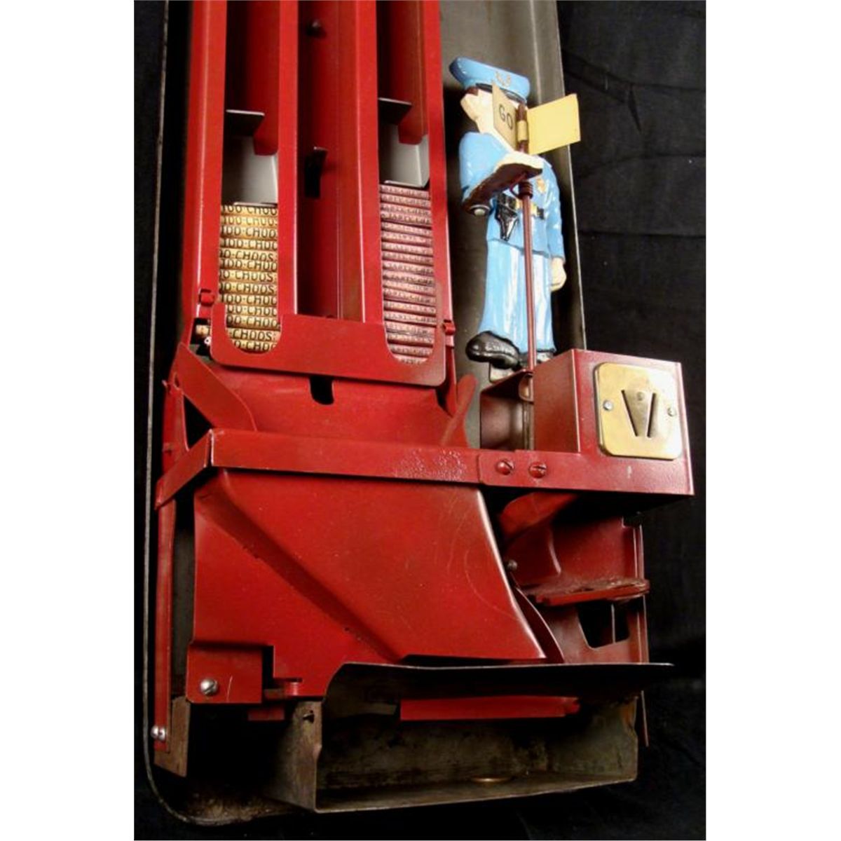 Pulver Antique Chewing Gum Vending Machine Cop & Stop