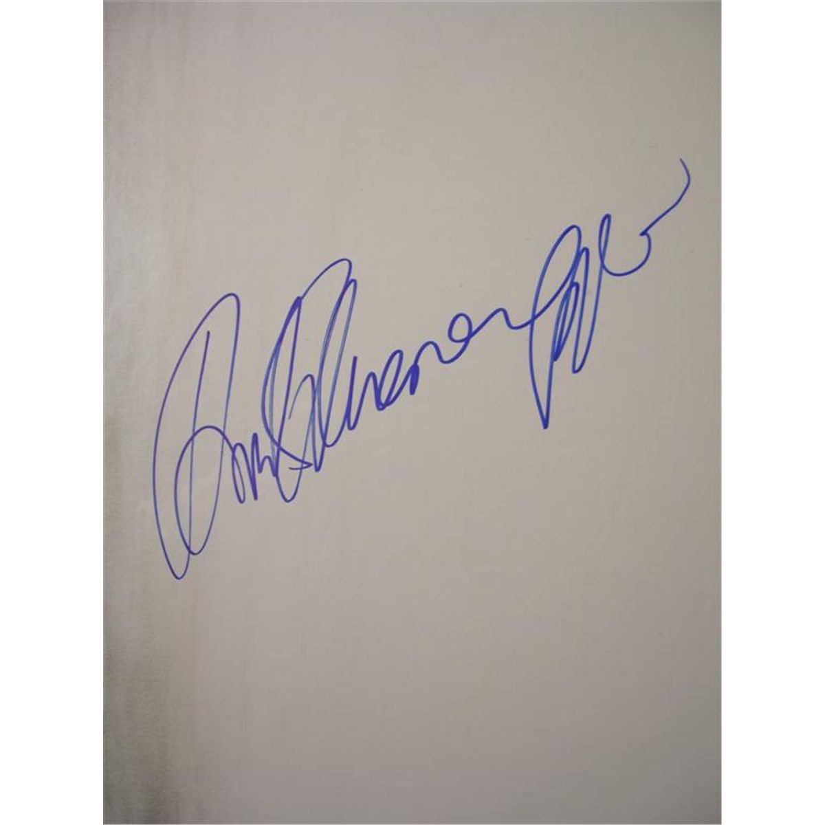 Arnold Schwarzenegger Signed Drawing