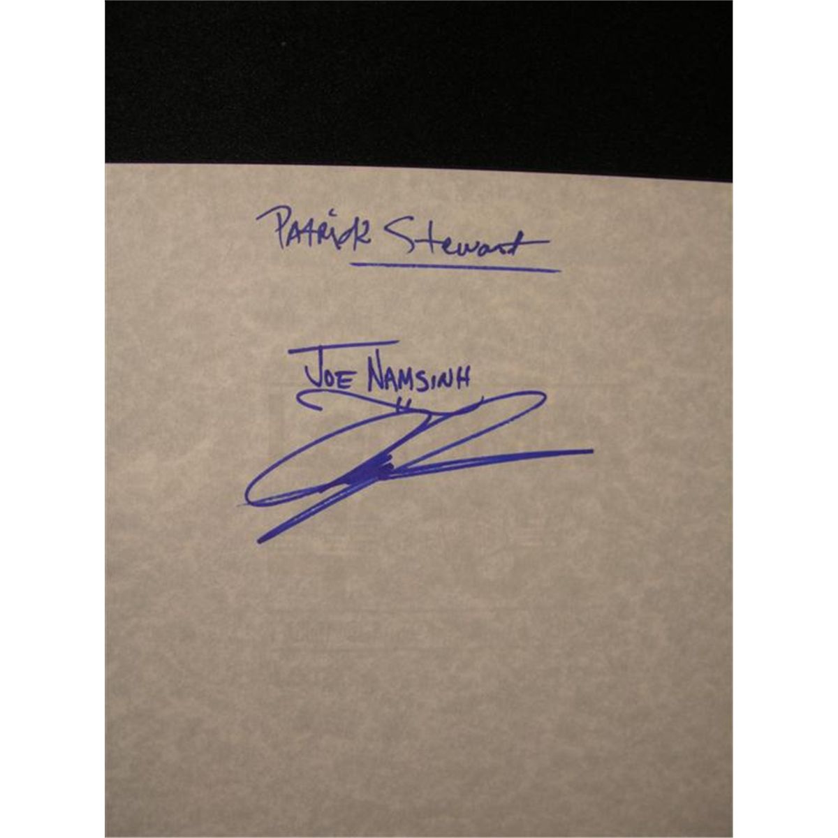 Patrick Stewart Signed Drawing