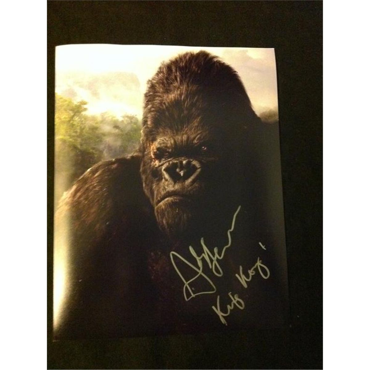 King Kong Photo Signed by Andy Serkis