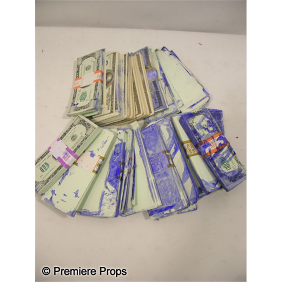 30 Minutes or Less Dyed Blue Money Movie Props