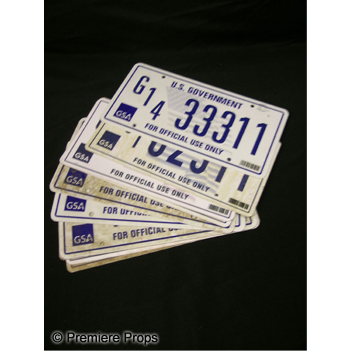 The X-Files License Plates Movie Props