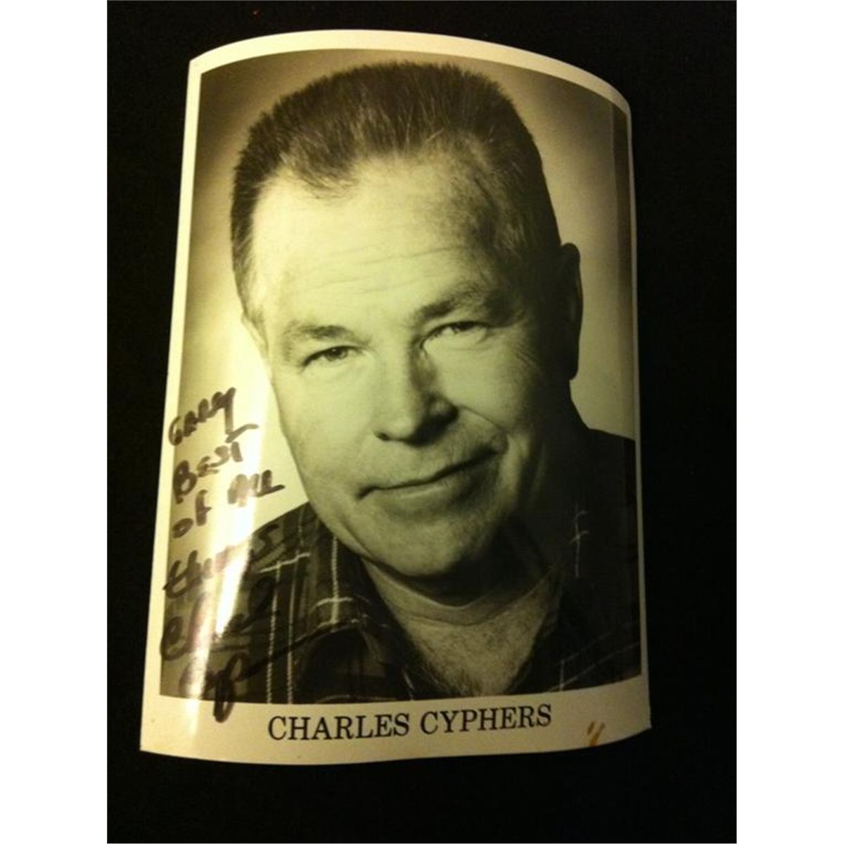 Charles Cyphers Signed Photo