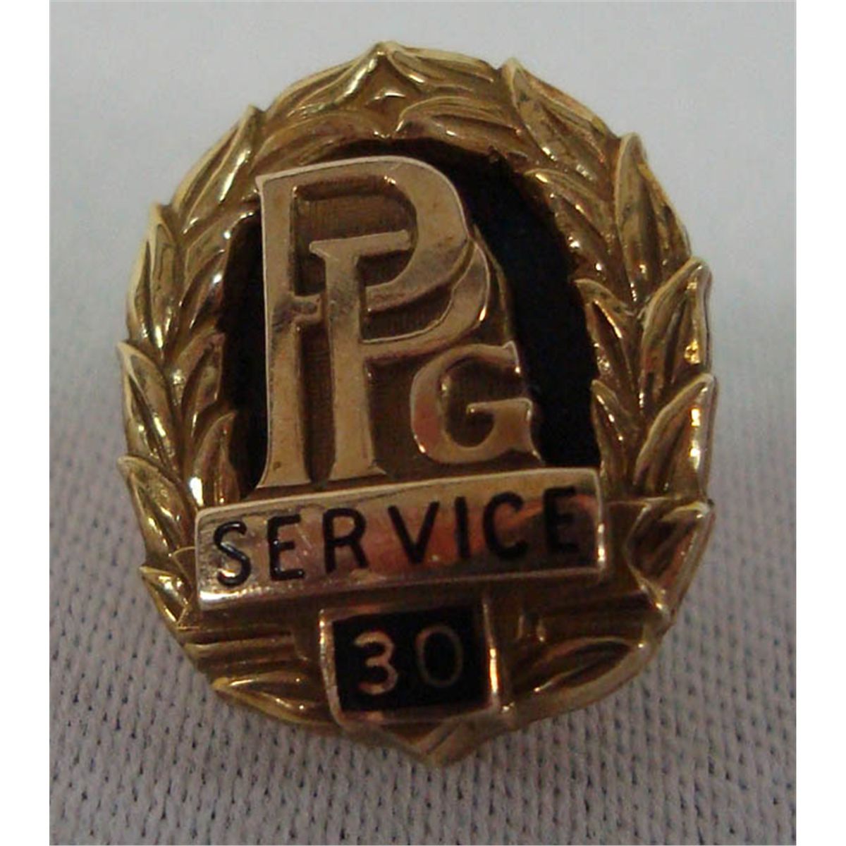 10kt gold PPG 30 year service pin