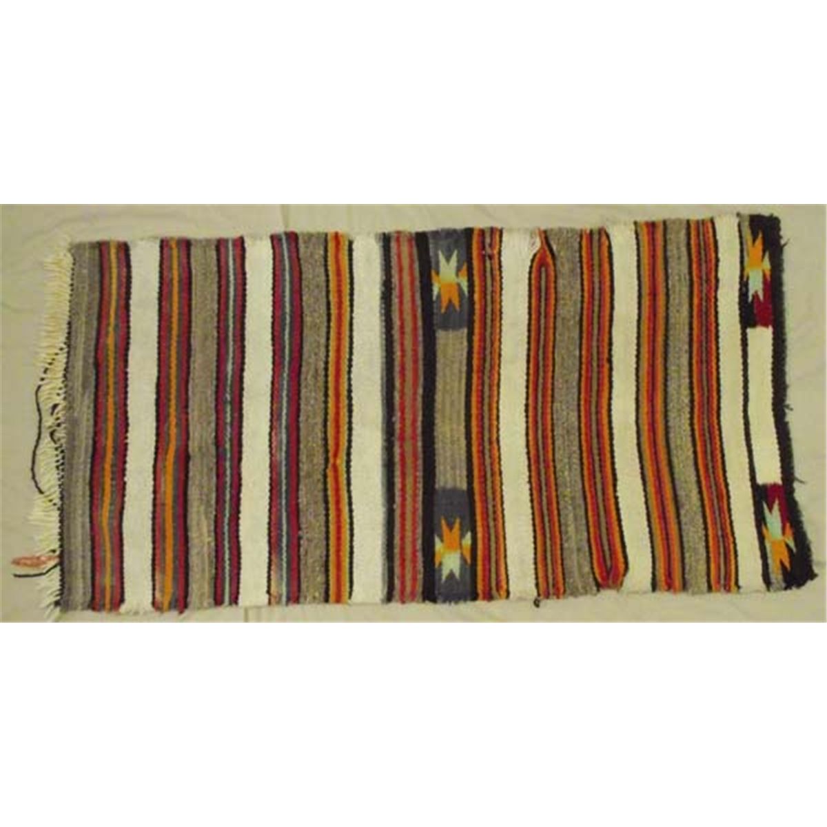 Vintage Navajo Double Sided Saddle Blanket