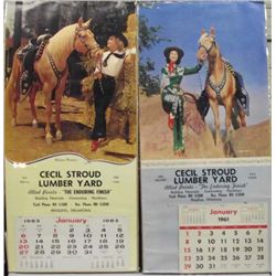 Vintage Western Calendars