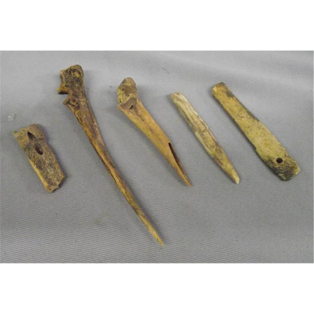 Prehistoric Mimbres Carved Bone Awls and Tools