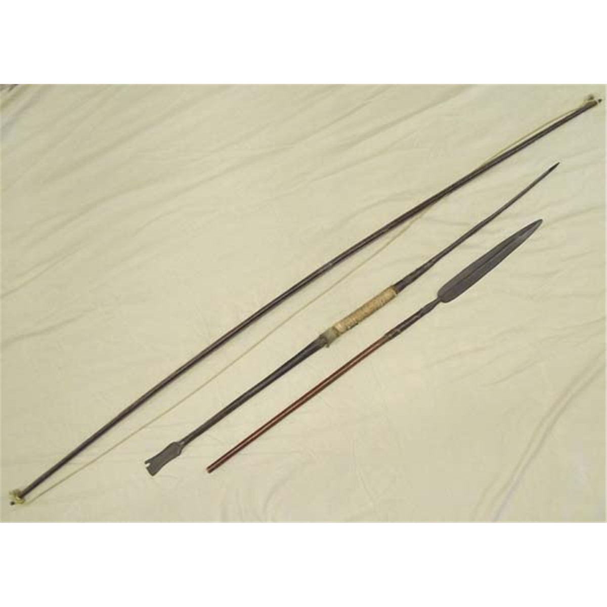 3 Zuni African Spears and Bow