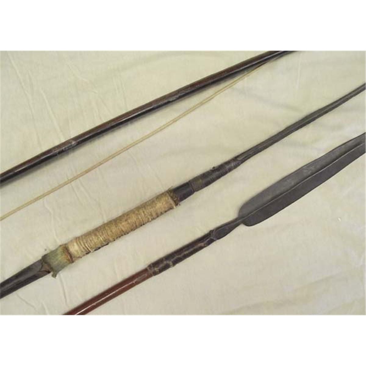 3 Zuni African Spears and Bow
