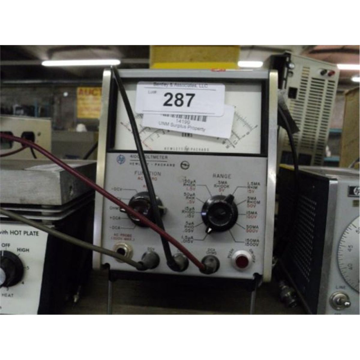 HP 410C VOLTMETER {print sequence} 14199