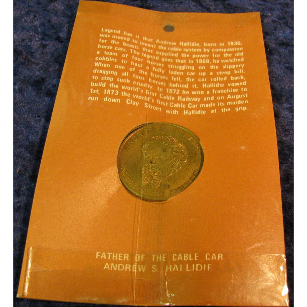 359. 1873-1973 Lucky Cable Car Coin from San Francisco.