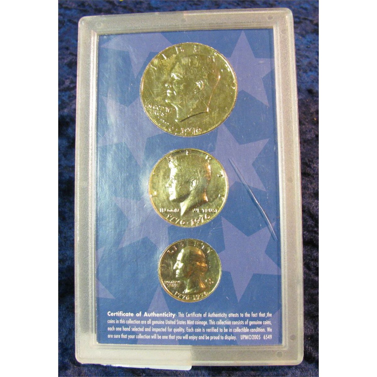 450. 24Kt. Gold Layered Bicentennial Collection includes