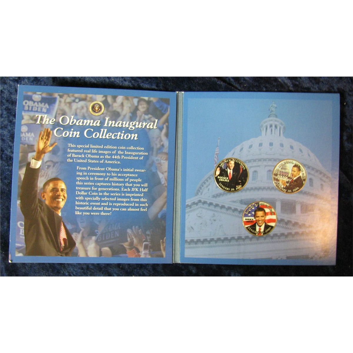 1011. The Obama Inaugural Coin Collection. 3-Coin Set.