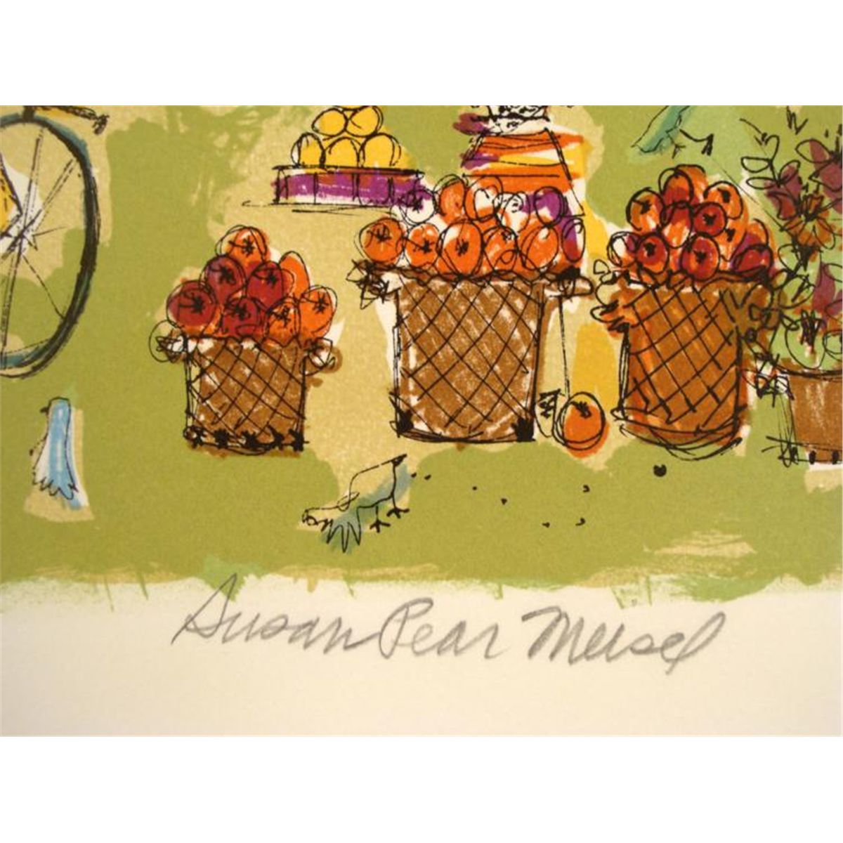 Susan Pear Meisel Signed Art Print Bethesda Fountain