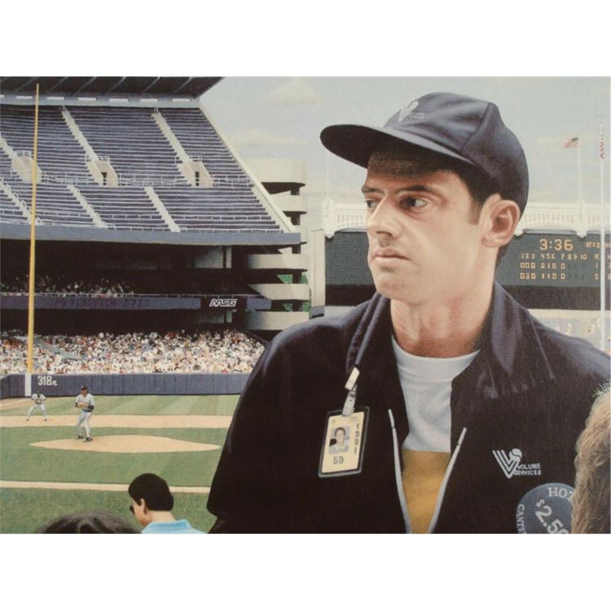 Max Ferguson : Yankee Stadium Baseball Art Print