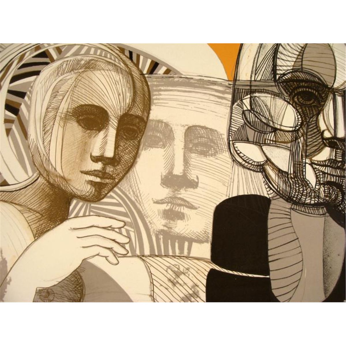 Signed Art Print Arnold Belkin In Resplendant Places