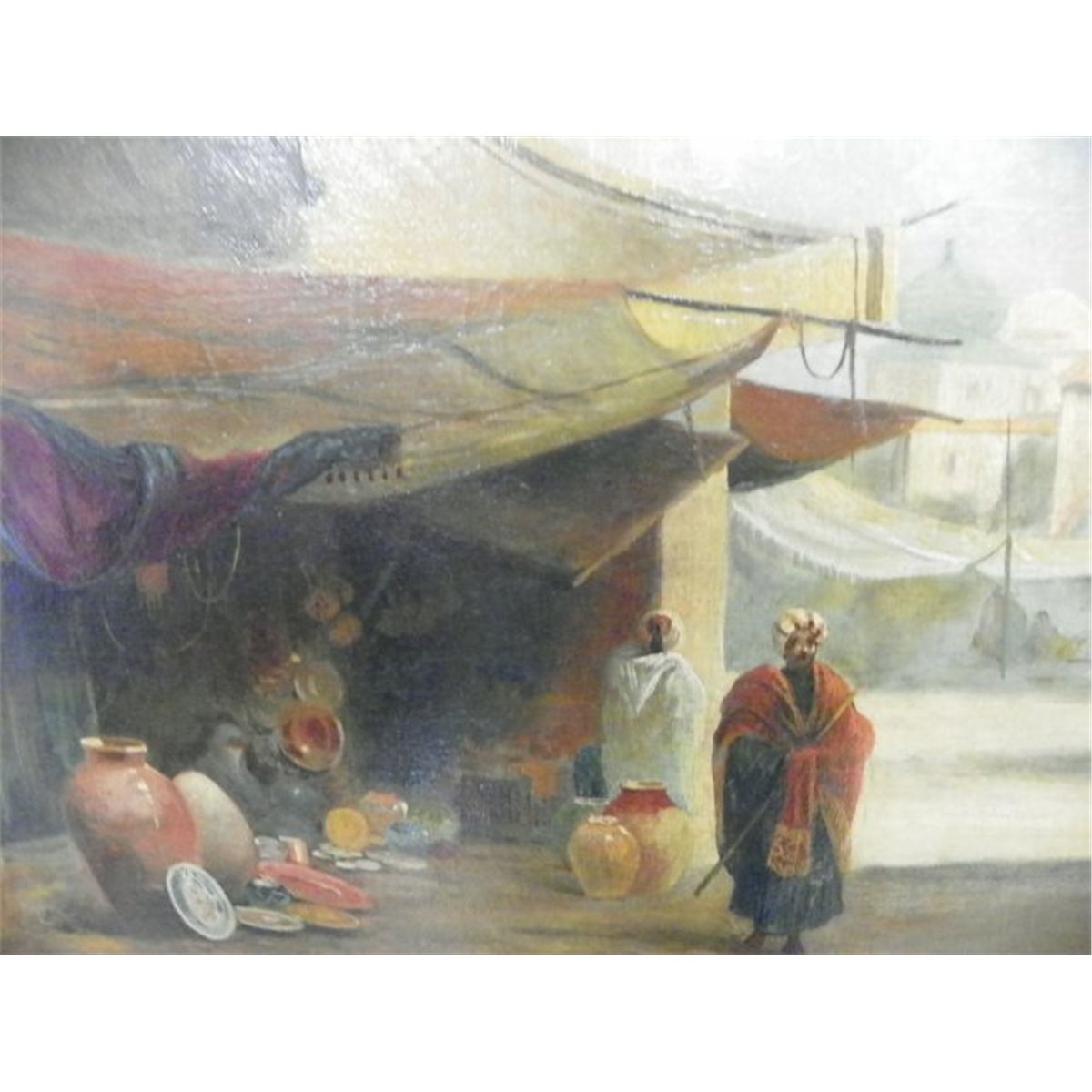 Said Omar Middle Eastern Market oil painting