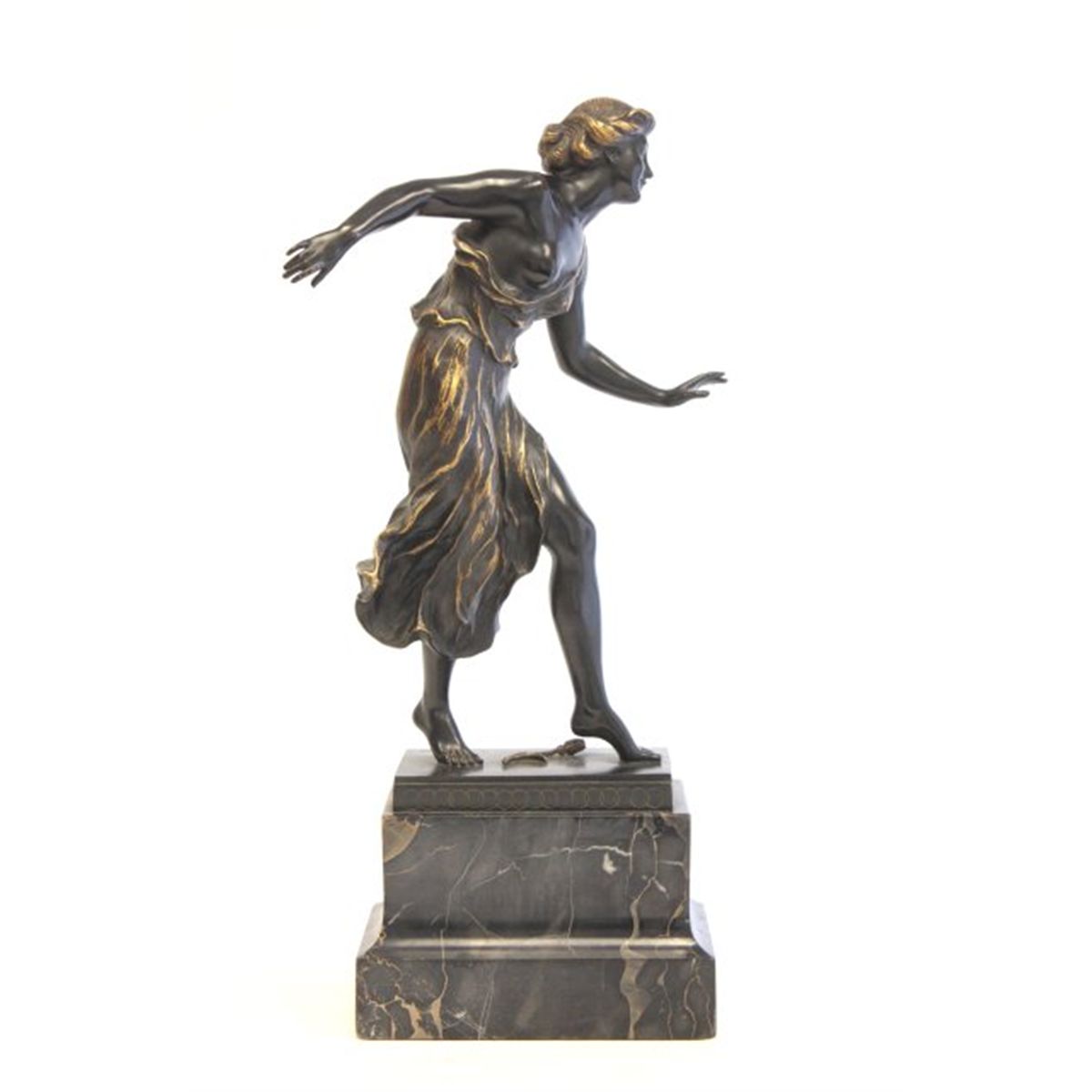 Georges Morin Female Dancer bronze sculpture