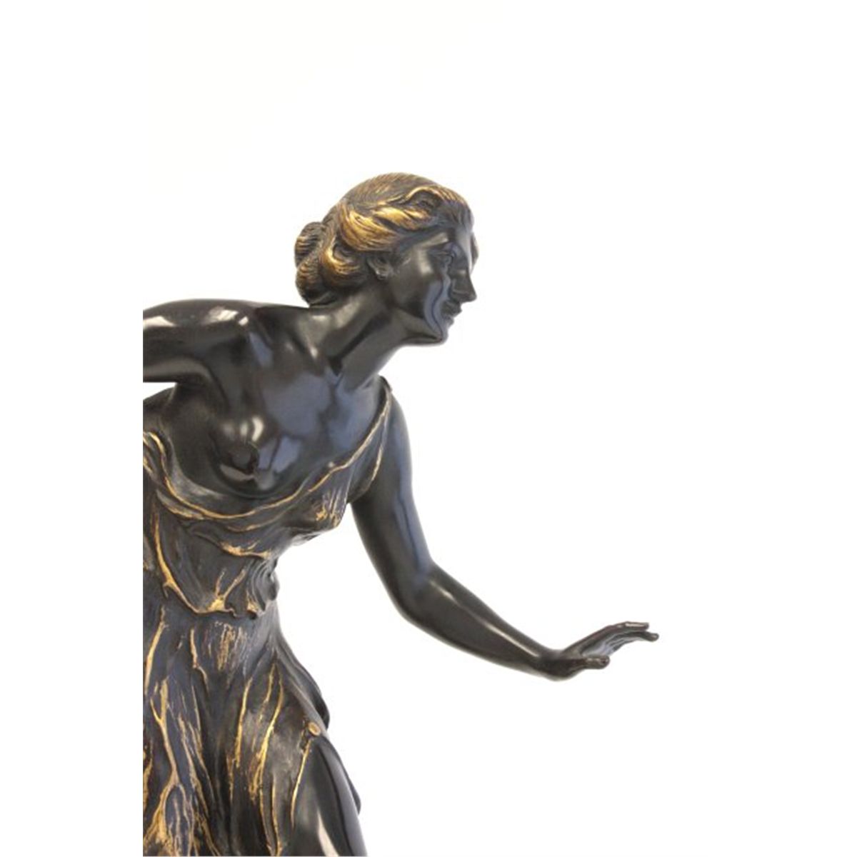 Georges Morin Female Dancer bronze sculpture