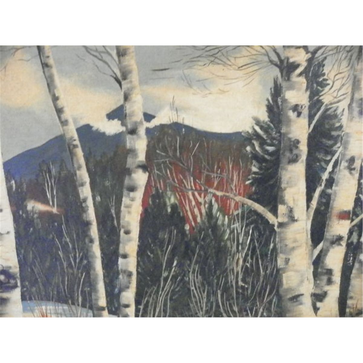 Peter Koch White Birch Landscape oil painting