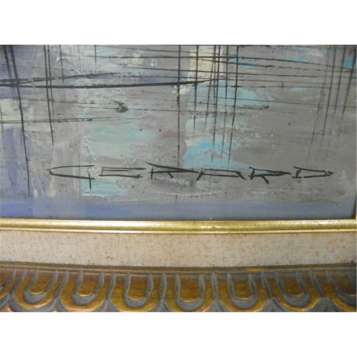 Mid century oil painting signed Gerard