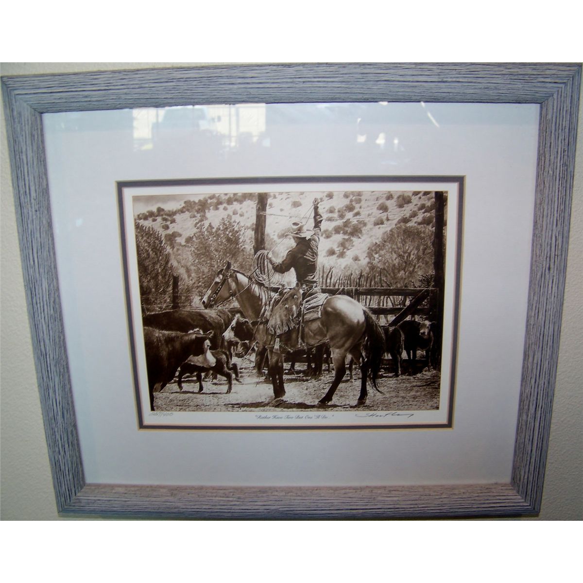 (3X The Bid) Three Framed Pieces by Robert "Shoofly" Shufelt.