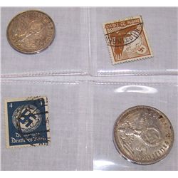 (2X the Bid) Silver German WWII Marks with Swastikas and Swastika ...