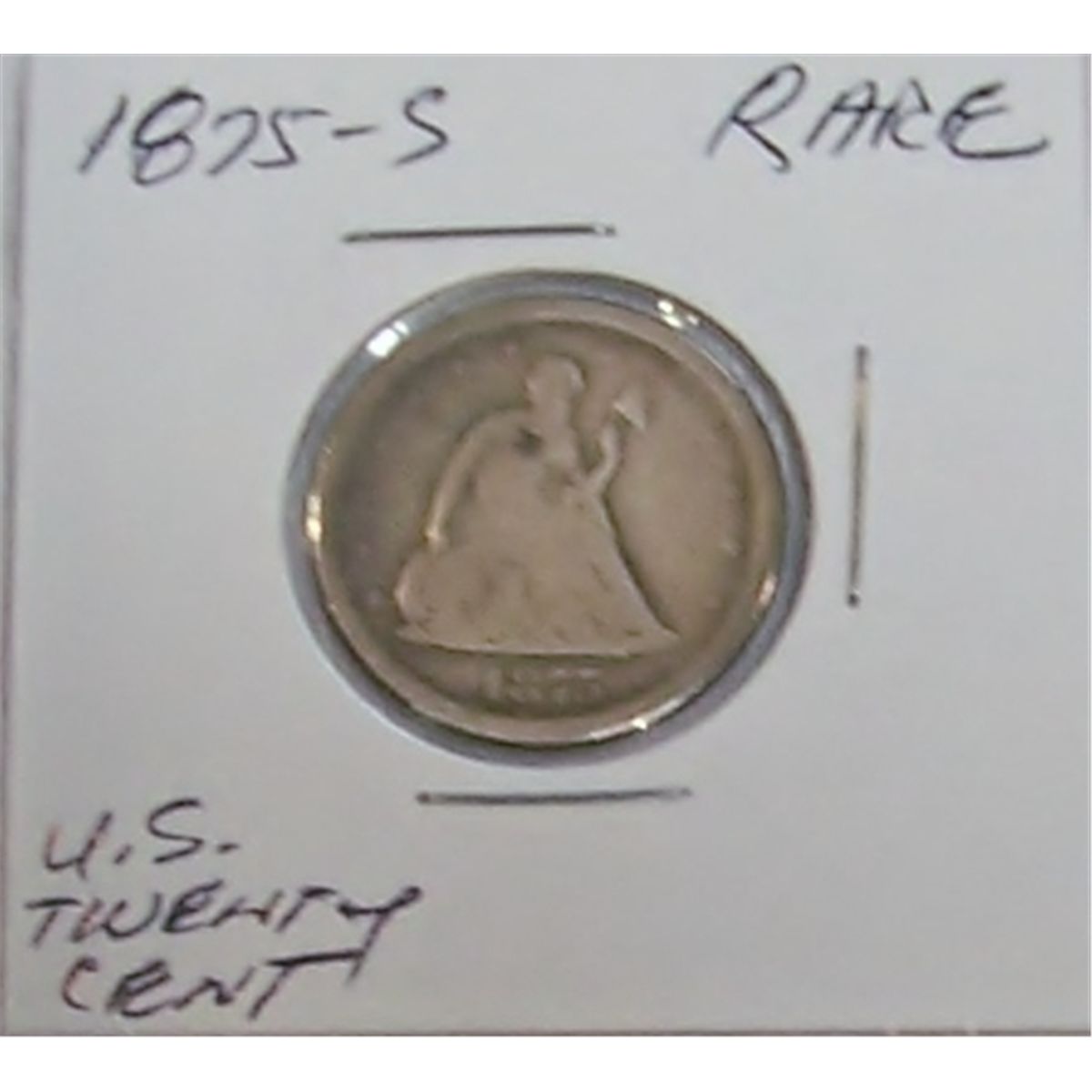 Rare U.S. Silver Twenty Cent Piece.
