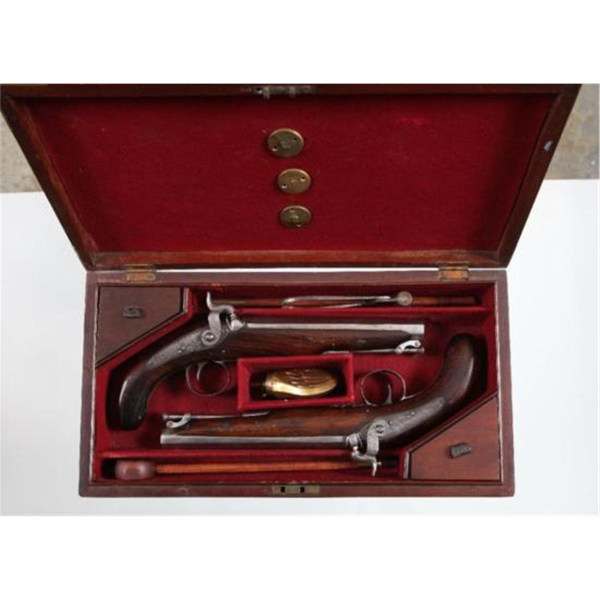 Pair of Wilson Dueling Pistols .50cal Serial # NSN Case