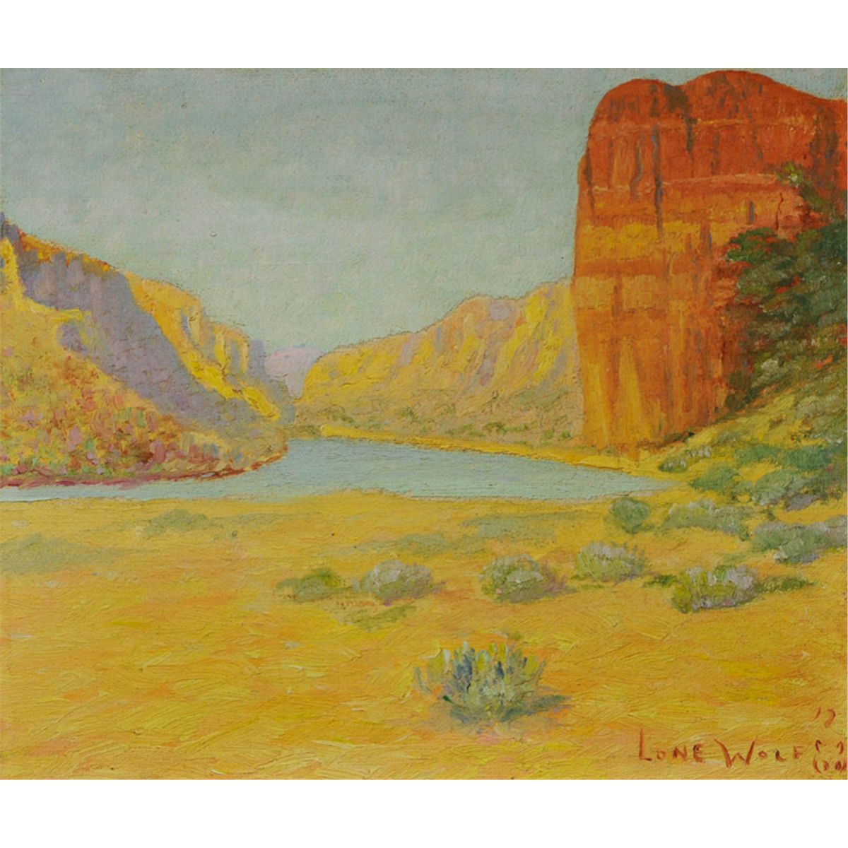 aka Hart Merriam Schultz Lone Wolf - River and Red Cliff (desc)