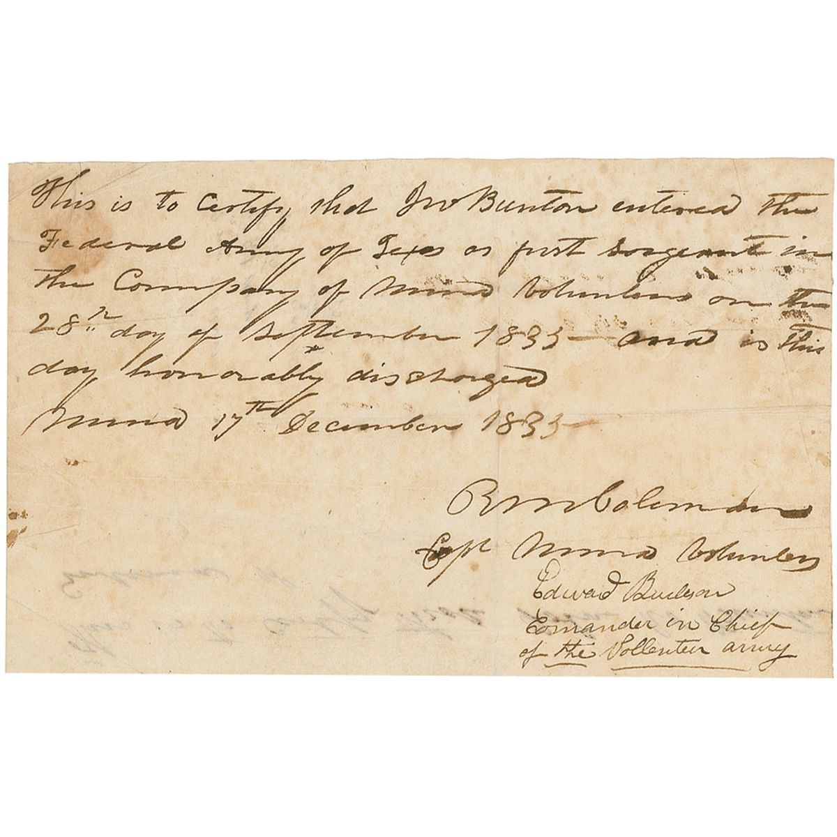 Texas Declaration of Independence Signers
