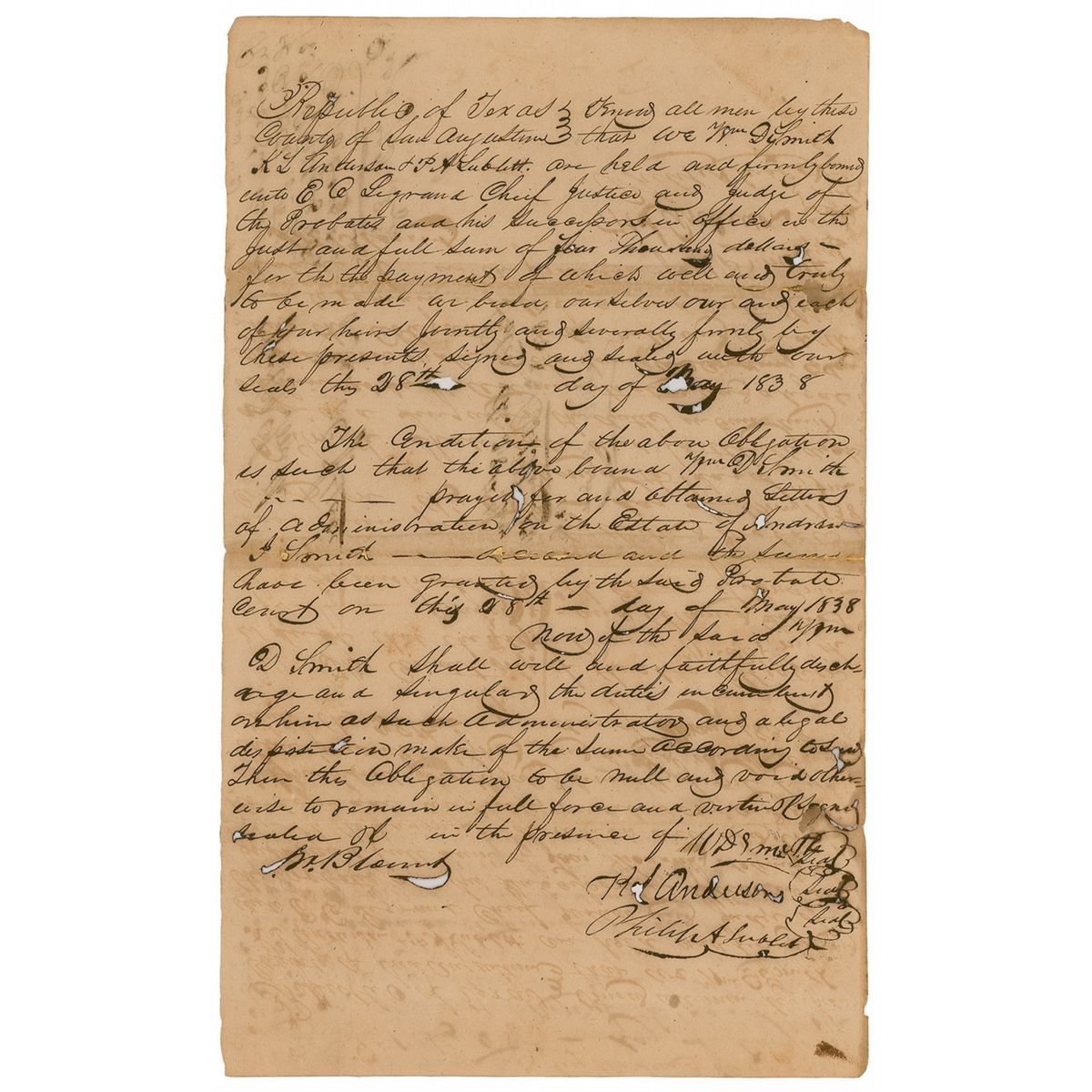 Texas Declaration of Independence Signers