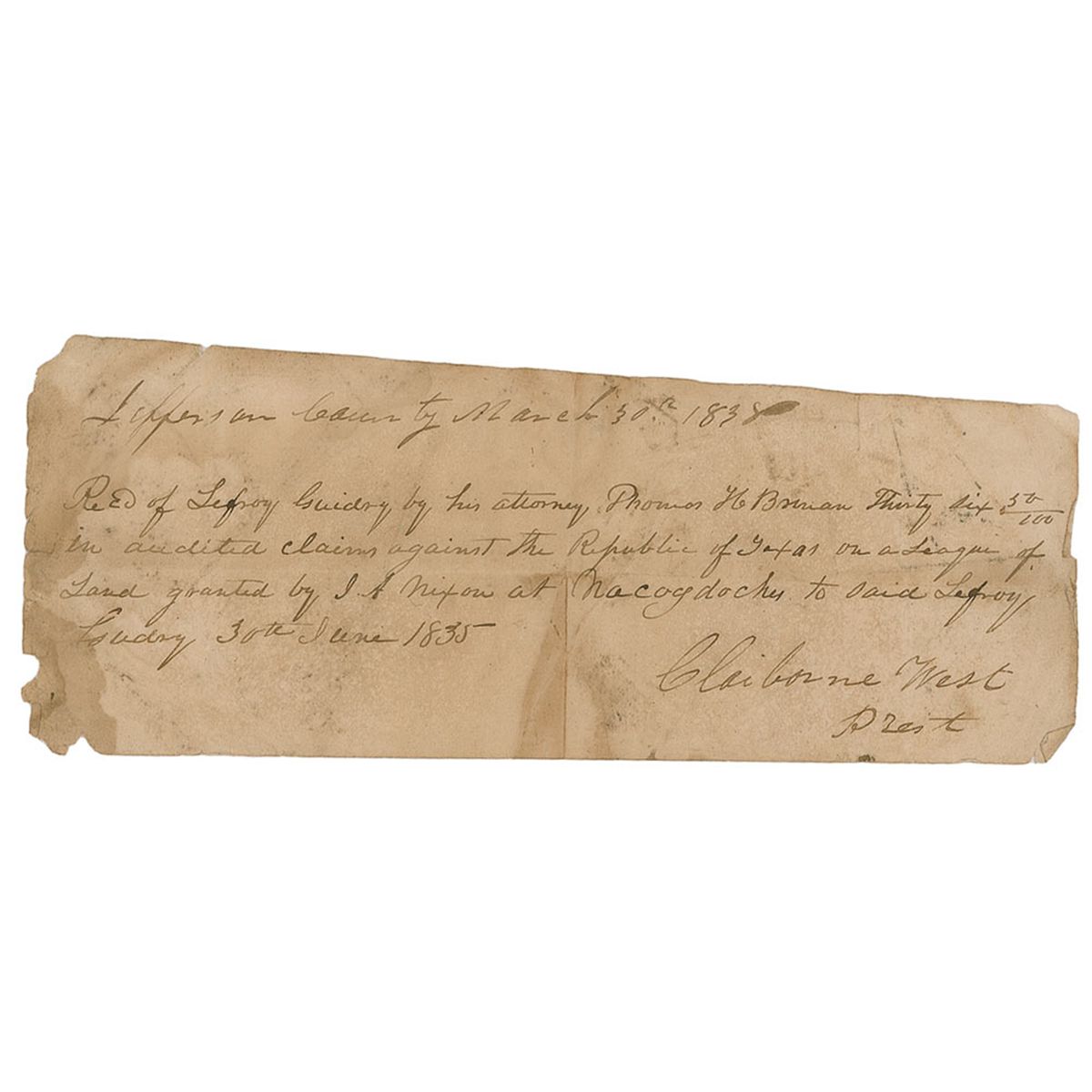 Texas Declaration of Independence Signers