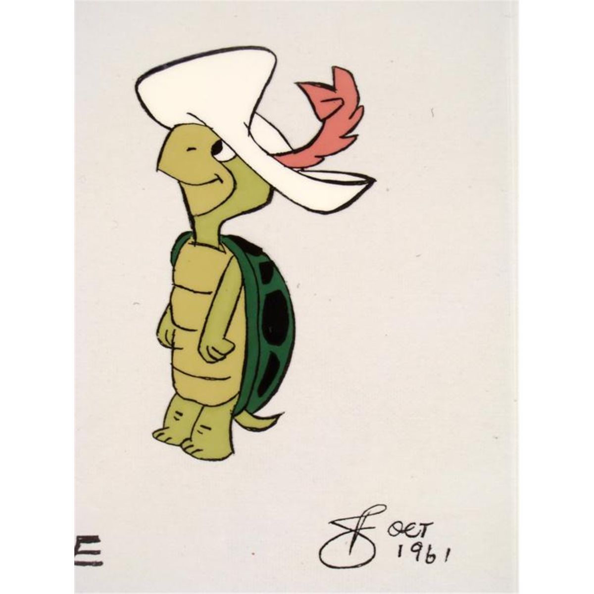 Touche Turtle Original Animation Model Cel Signed 1961