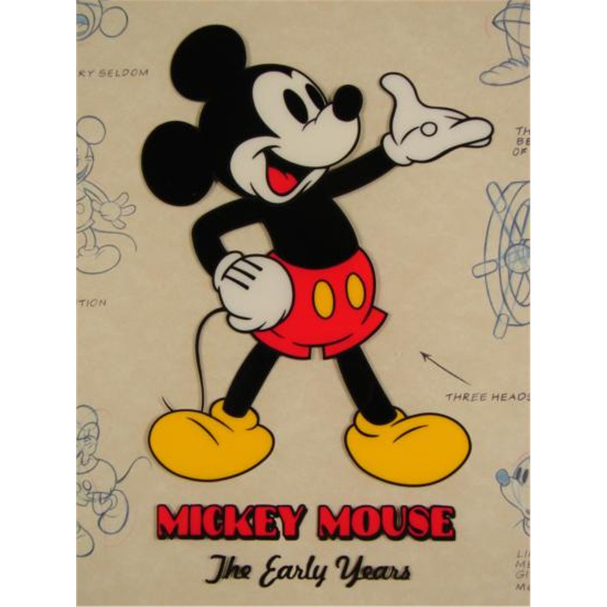 Mickey Mouse Talking Disney Lumicel Animation Cel Art