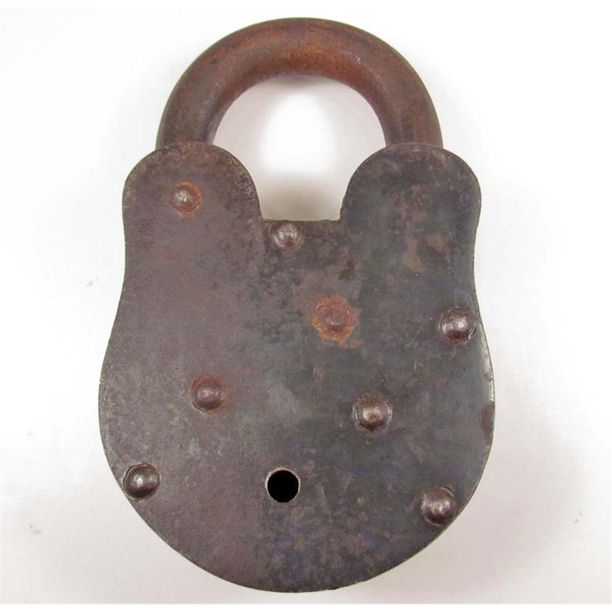 CAST IRON NY INSANE ASYLUM PADLOCK GATE LOCK W/ KEYS