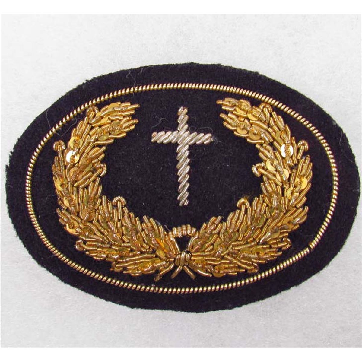 US CIVIL WAR ARMY CHAPLAIN OFFICERS KEPI CAP BADGE