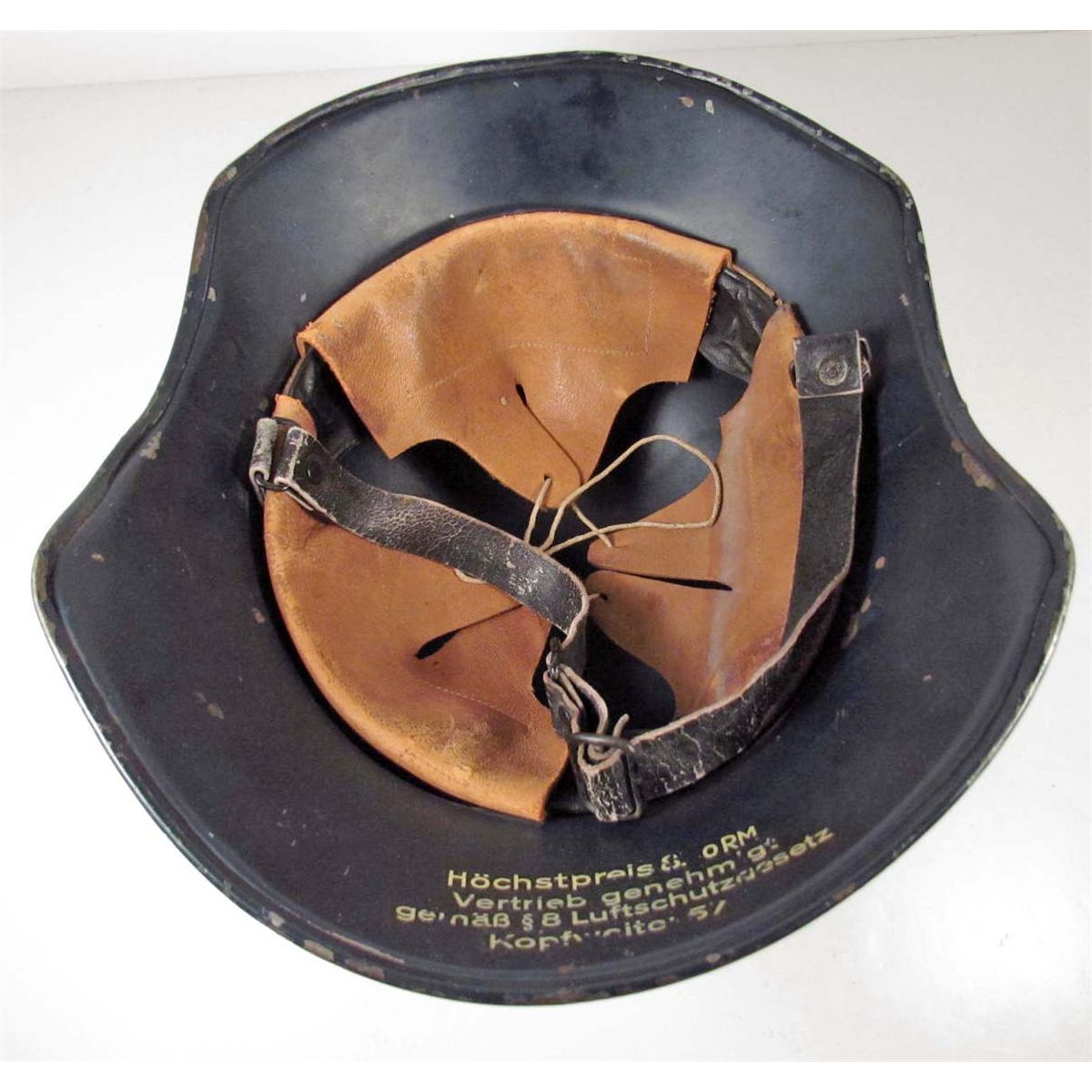 GERMAN NAZI LUFTSCHUTZ CIVIL DEFENSE AIR RAID HELMET