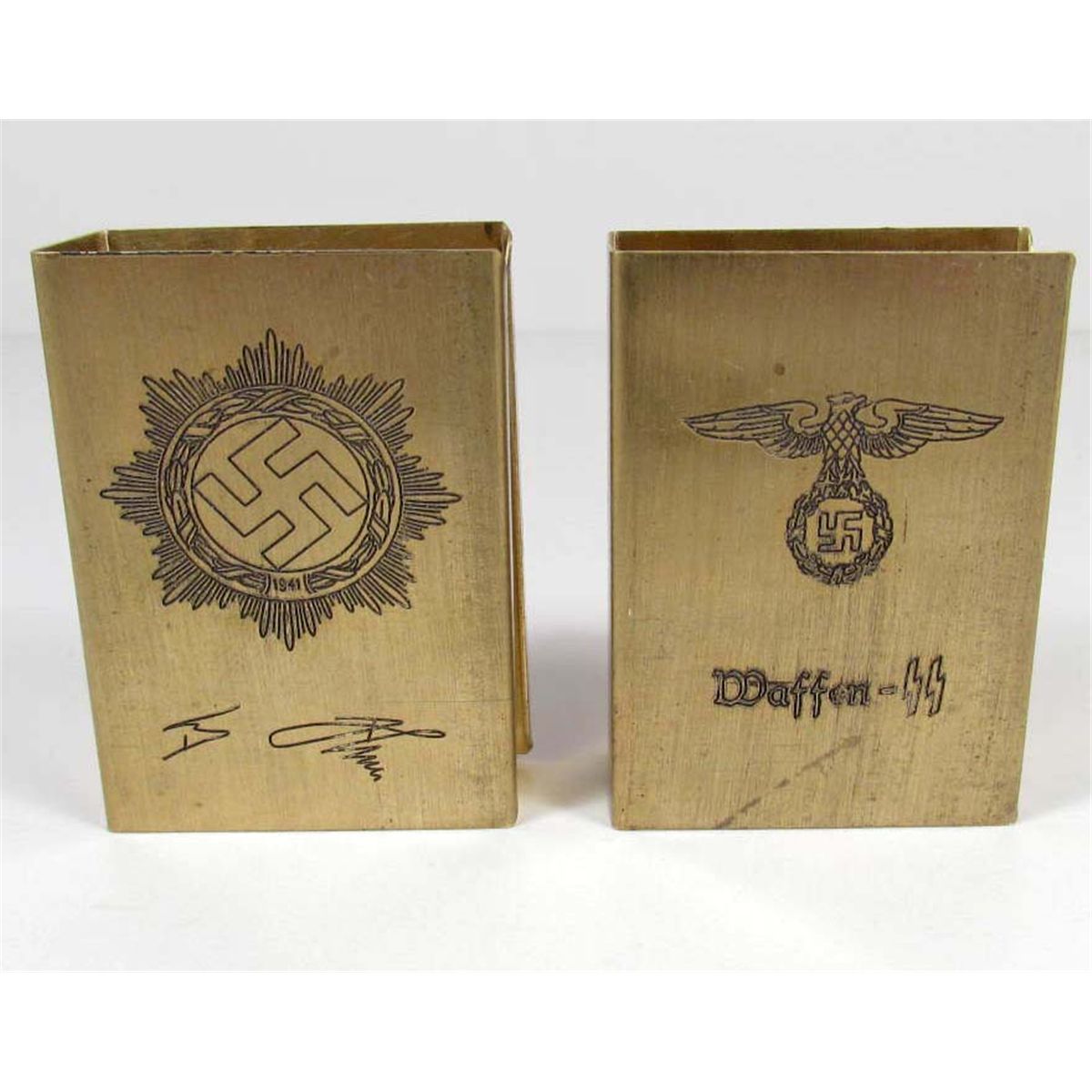LOT OF 2 GERMAN NAZI MATCHBOOK COVERS