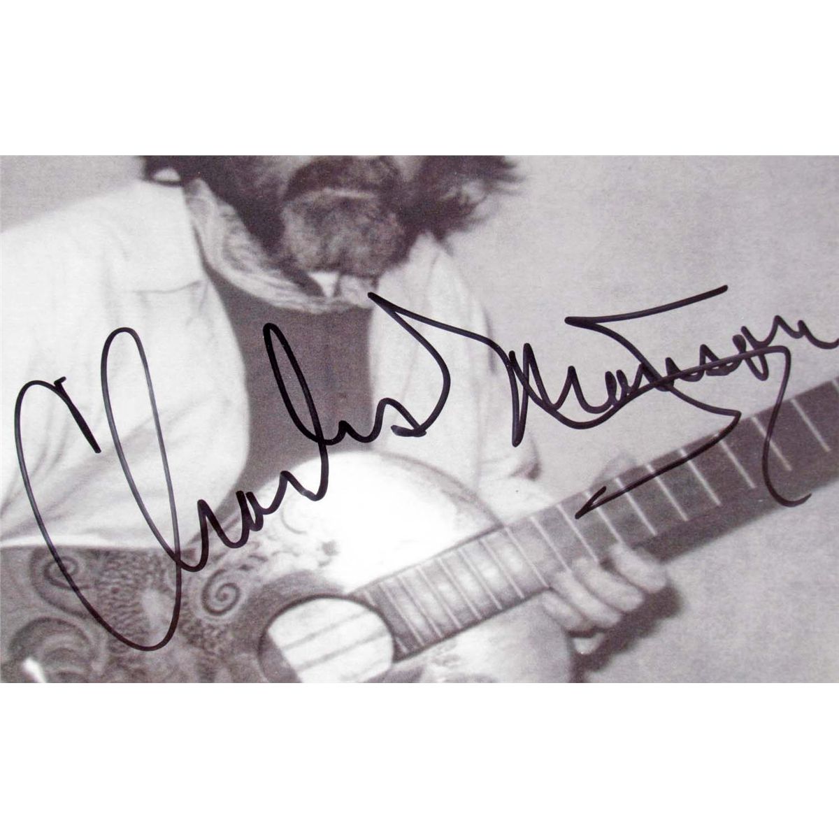 SIGNED 8X10 PHOTO OF CHARLES MANSON W/ COA