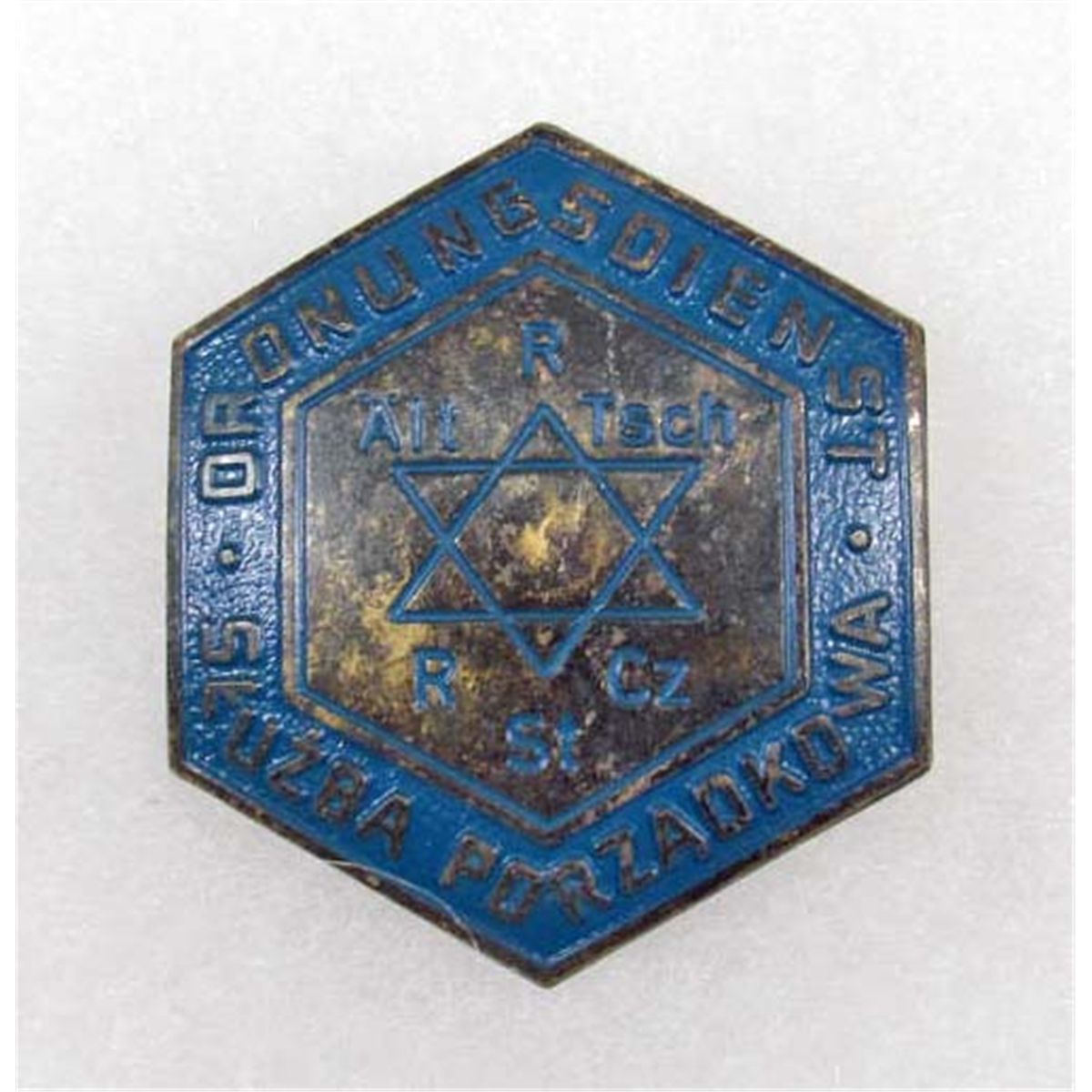 GERMAN NAZI HOLOCAUST JEWISH CONCENTRATION CAMP BADGE