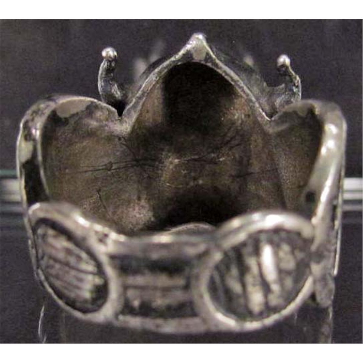 GERMAN NAZI SS VIKING RING - MARKED 'SS 800' FOR SILVER CONTENT