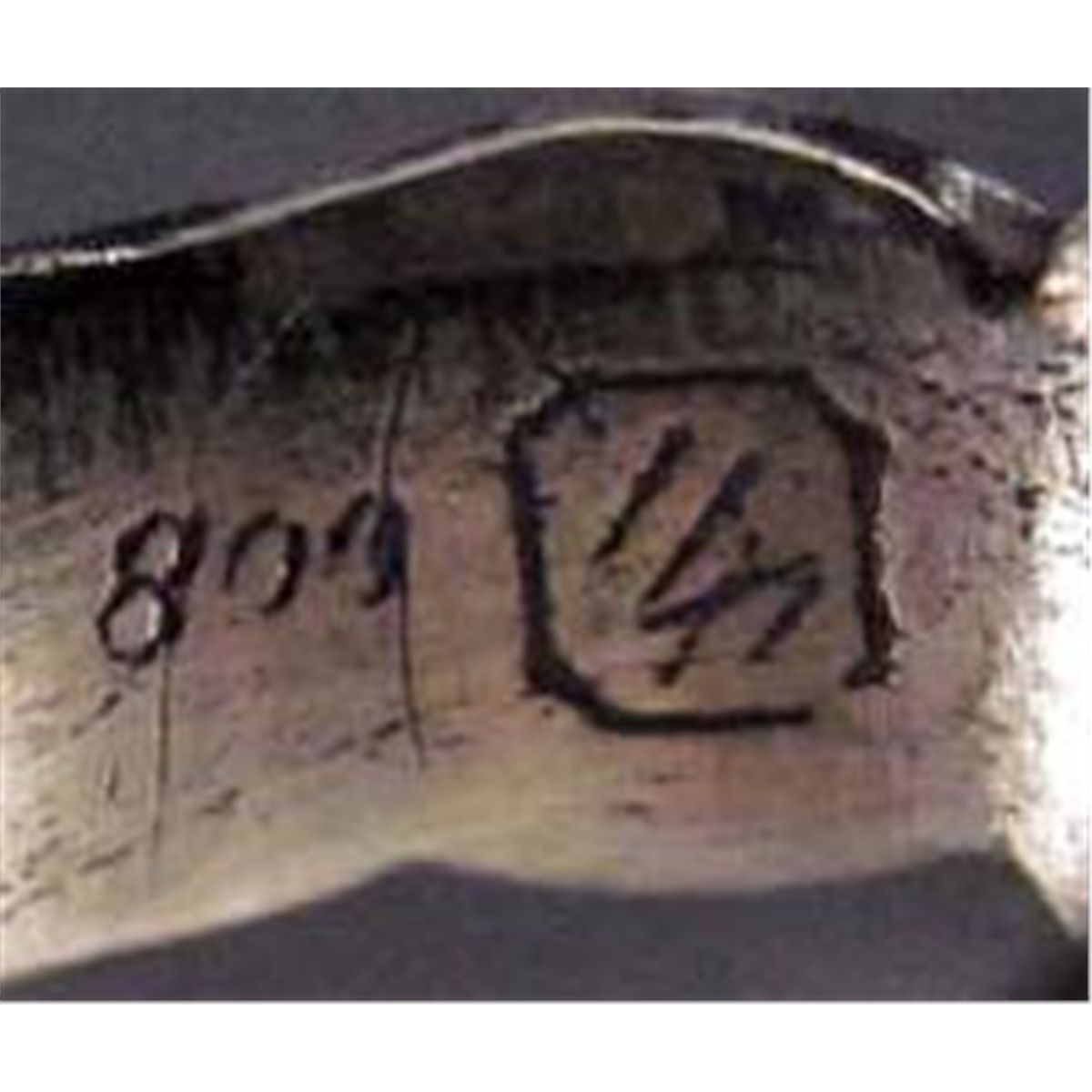 GERMAN NAZI SS VIKING RING - MARKED 'SS 800' FOR SILVER CONTENT