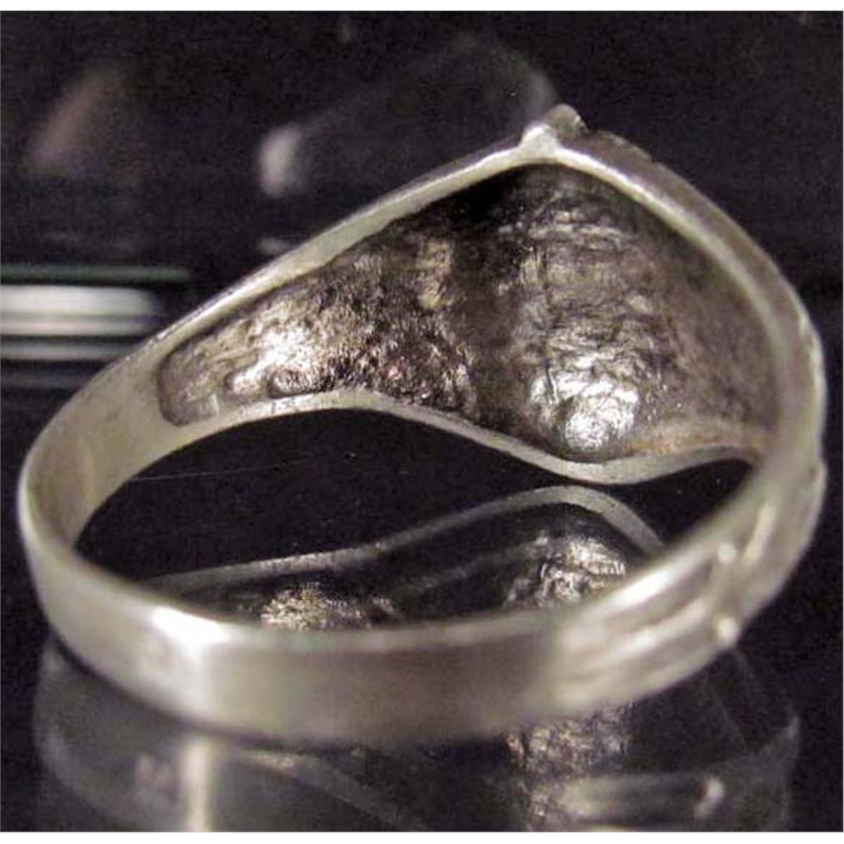 GERMAN NAZI ARMY TANK ASSAULT RING W/ STERLING MARKINGS