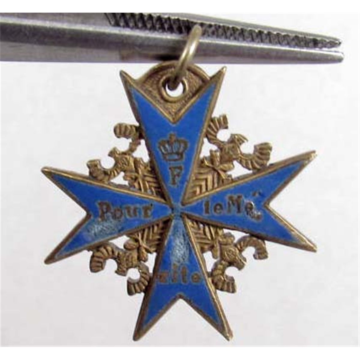 WW1 IMPERIAL GERMAN MINIATURE POUR LE MERIT BLUE MAX DECORATION - SCARCE