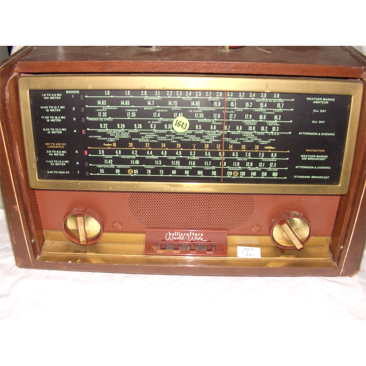 vintage "World Wide" short wave radio
