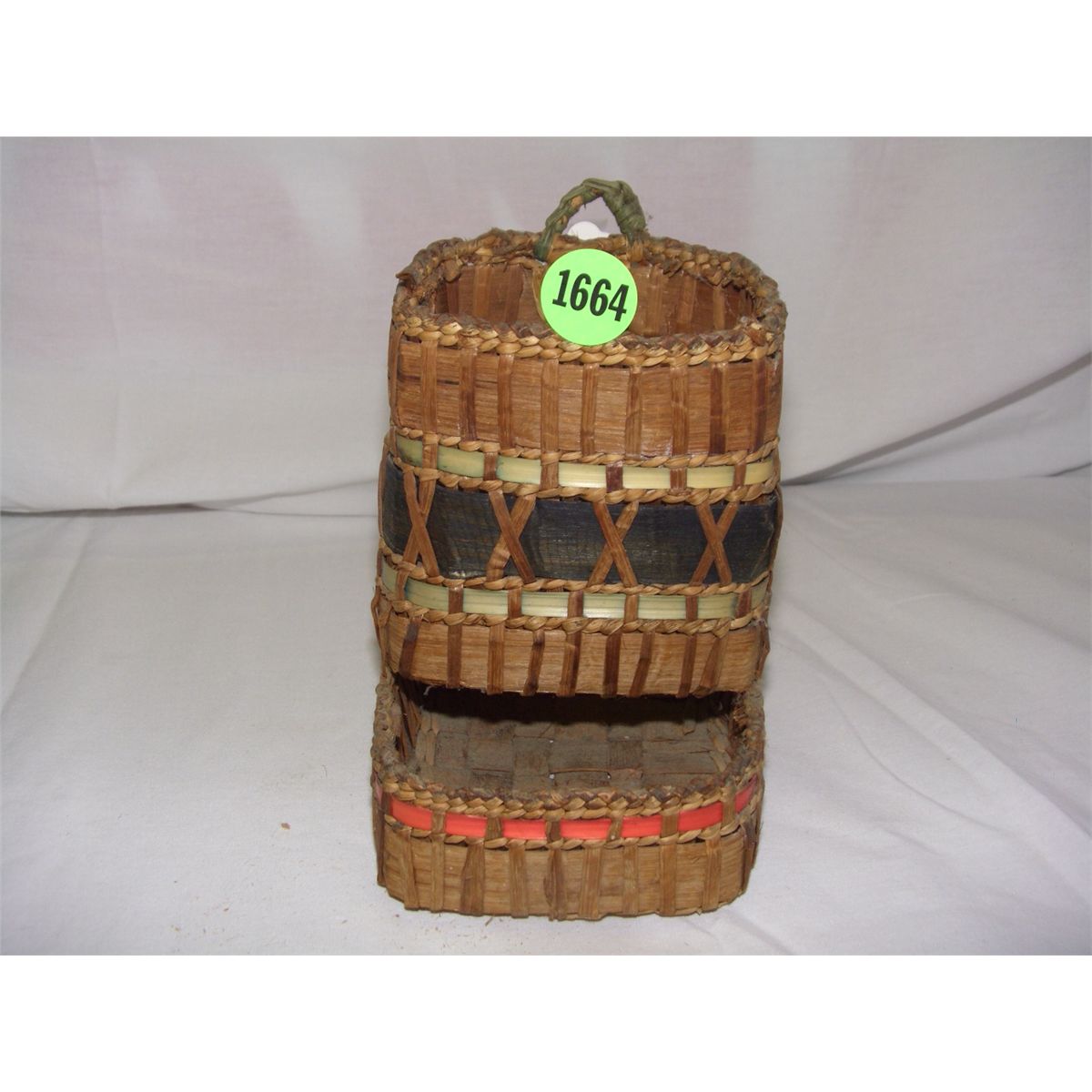 wonderful Native American match holder by Lena Magee