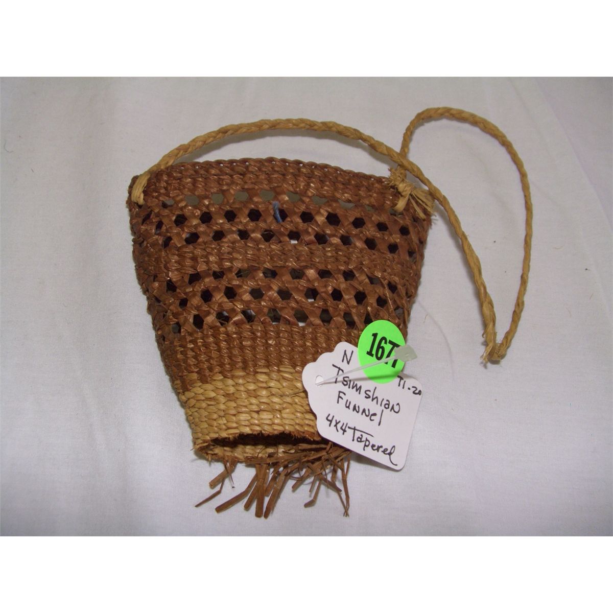 wonderful Native American unique weaved Tsimshian funnel